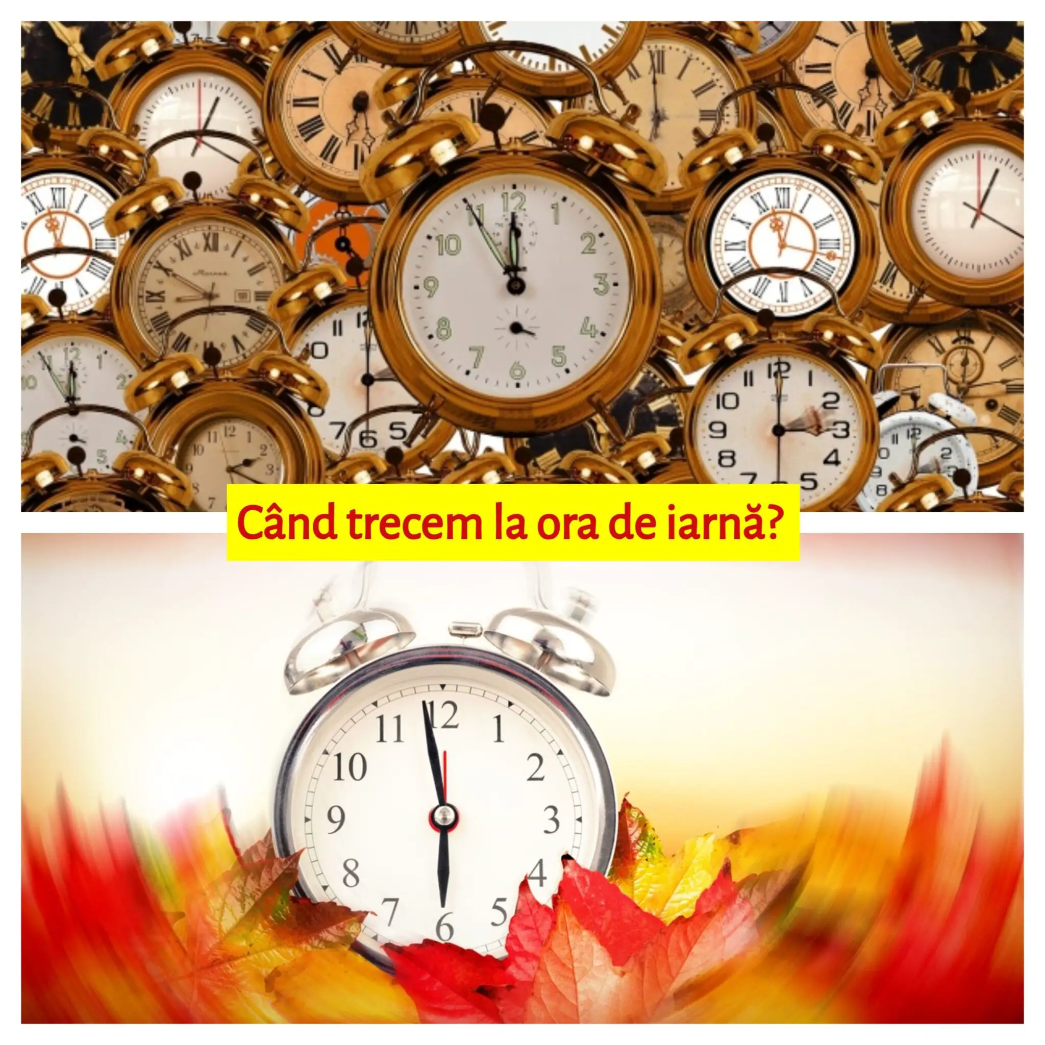 Ora de iarnă 2022. Când se schimbă ora și cum dăm ceasurile
