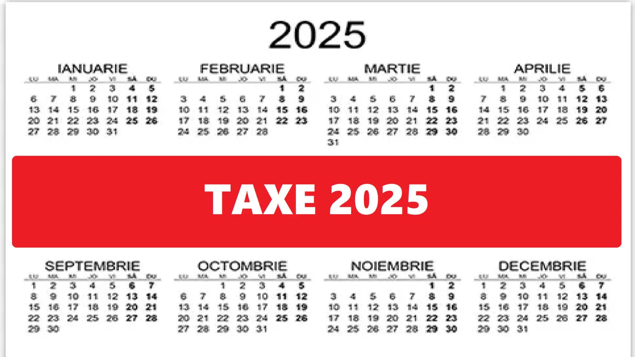 Taxe și impozite 2025. Se aplică de la 1 ianuarie 2025. Românii sunt ...