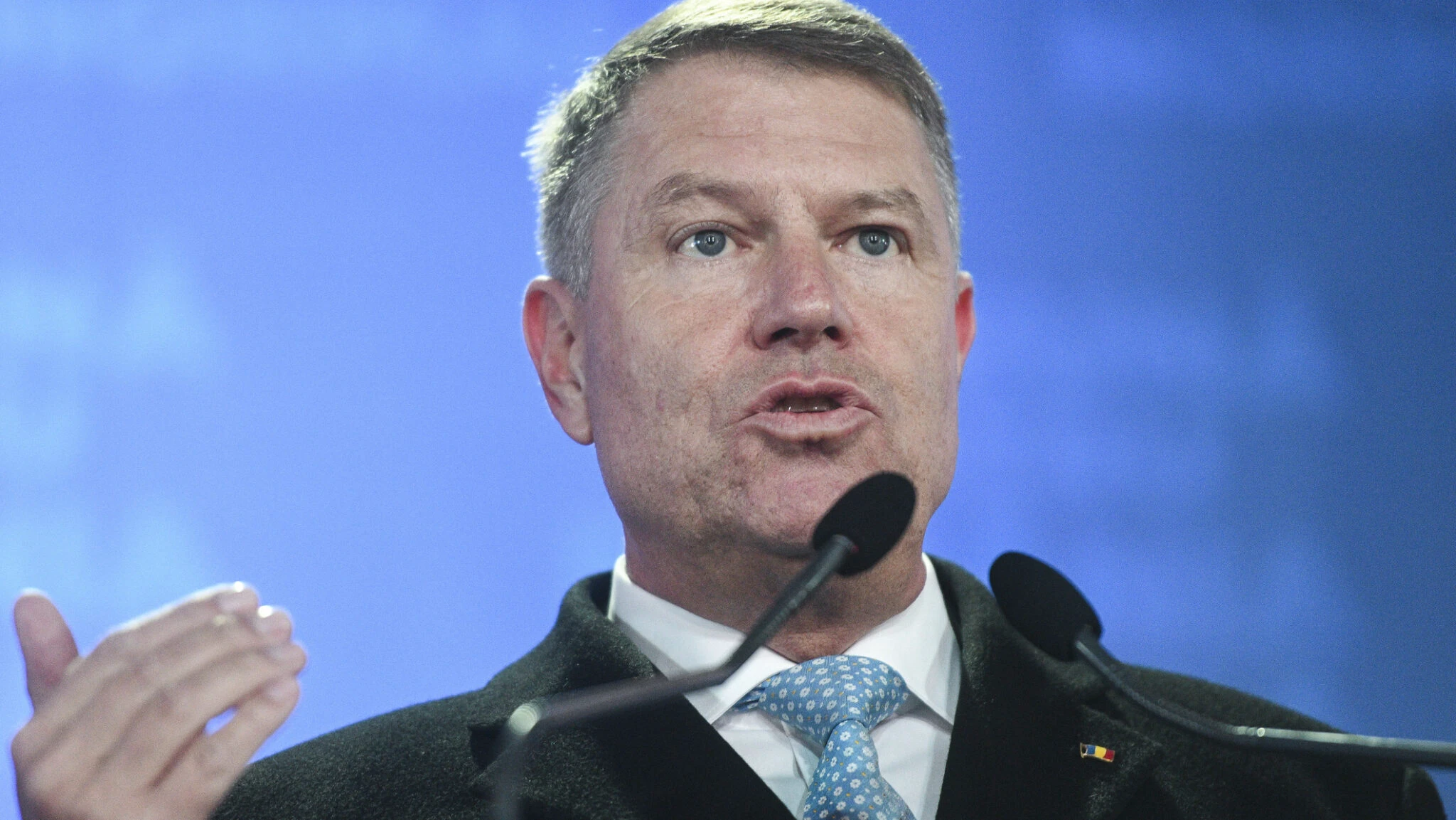 Klaus Iohannis a avut prima apariție publică după demisie