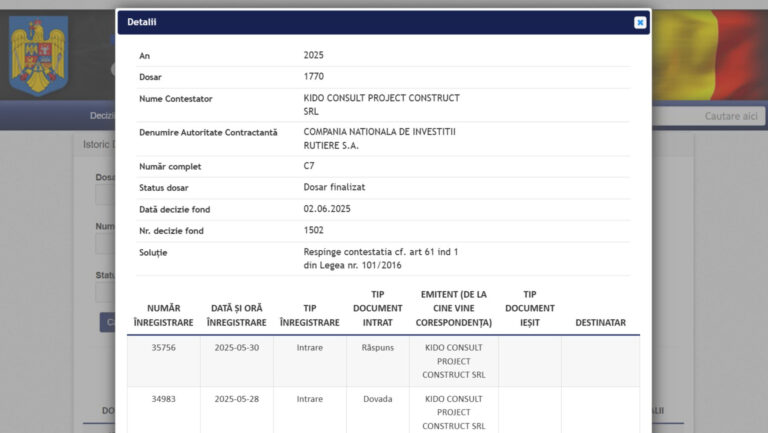 CNIR dă în judecată „Kido Consult” pentru blocarea licitației ...