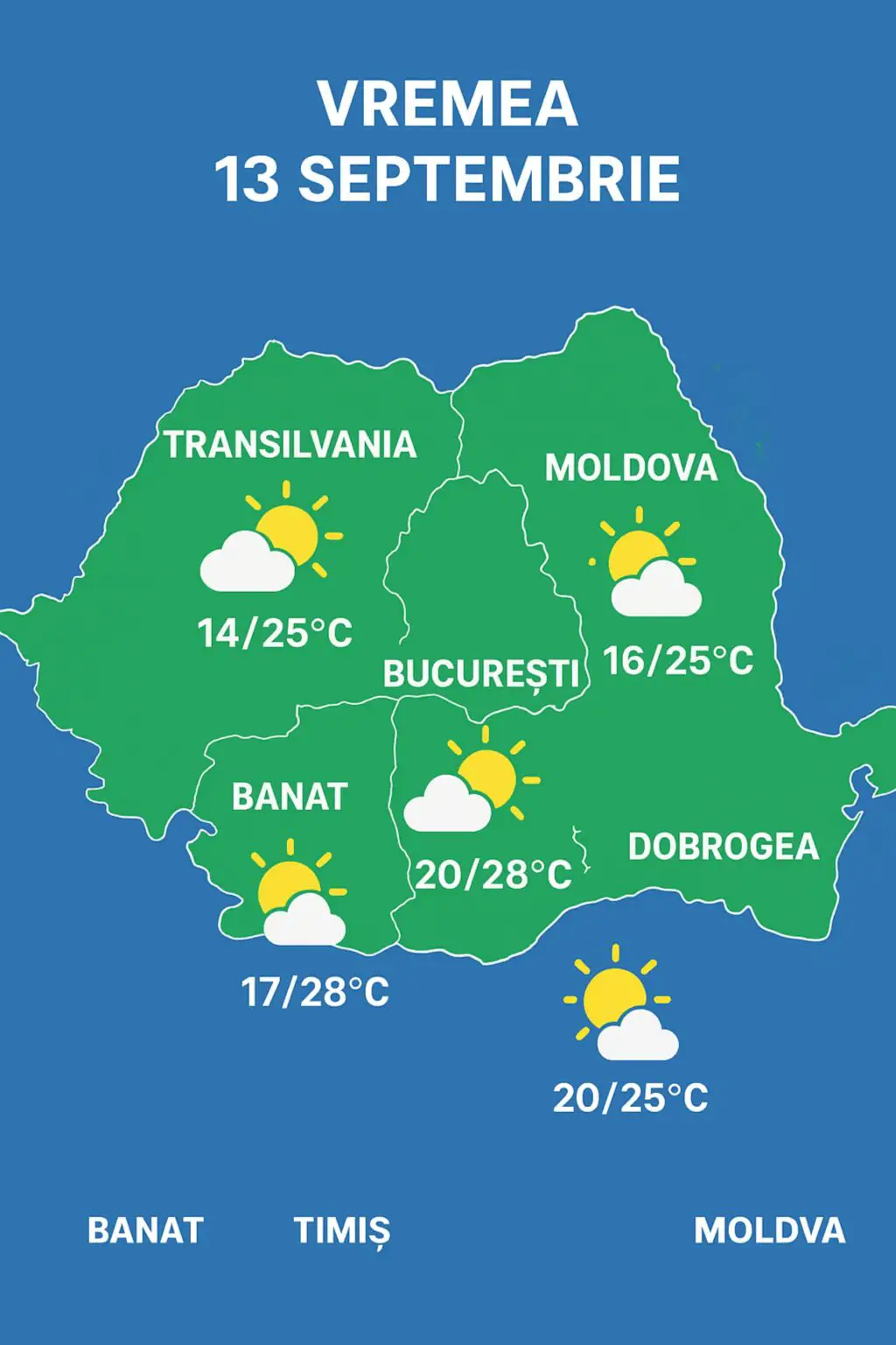 Se răcește brusc vremea în România. Vor fi temperaturi de aproape zero ...