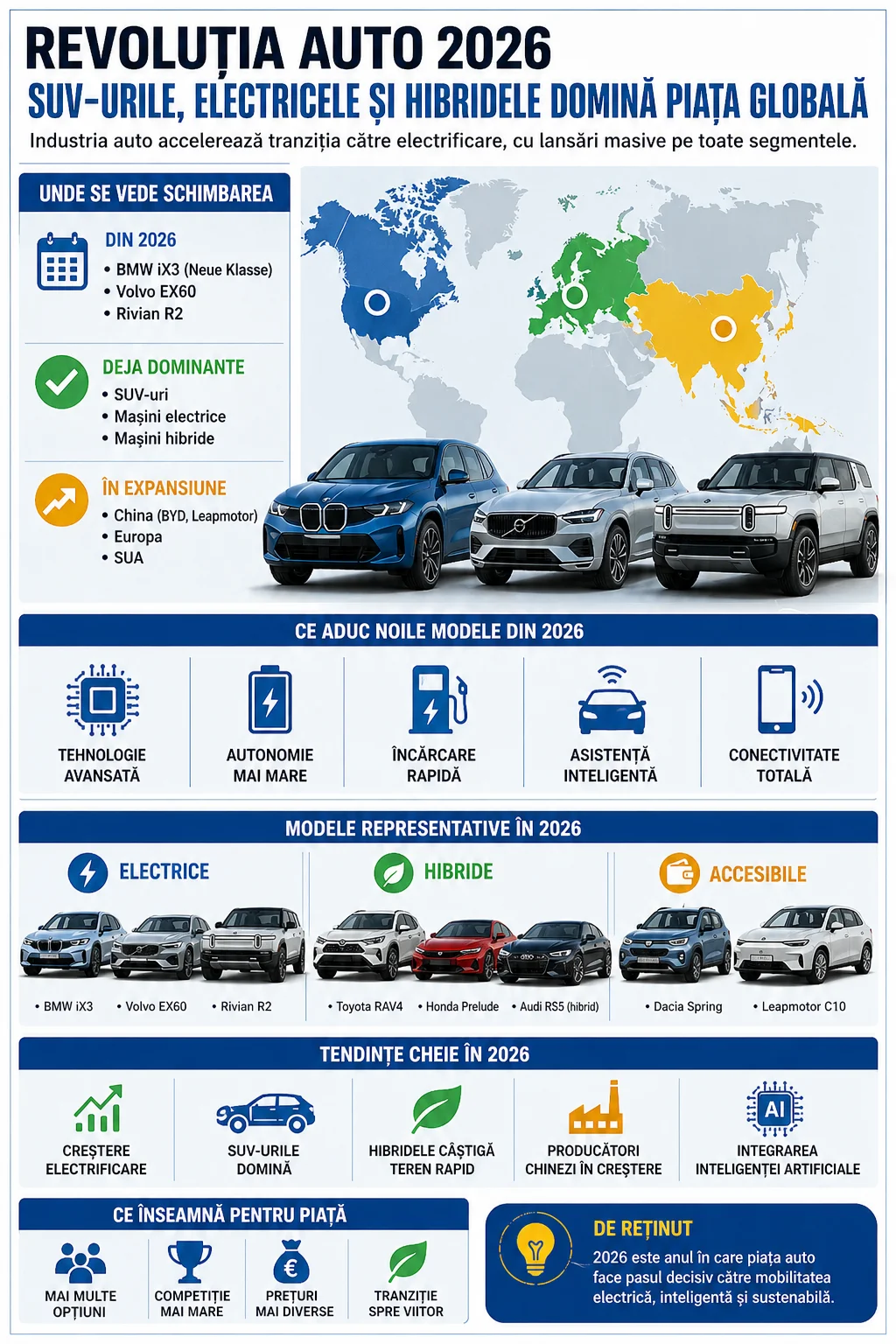 Top mașini lansate și programate în 2026 care schimbă industria auto ...